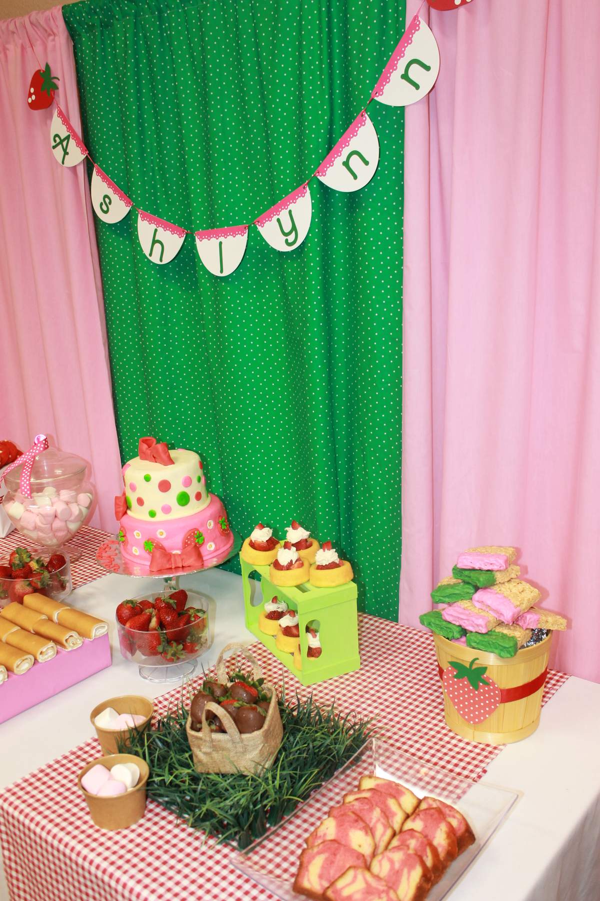 Strawberries Baby Shower Party Ideas | Photo 6 of 21 | Catch My Party