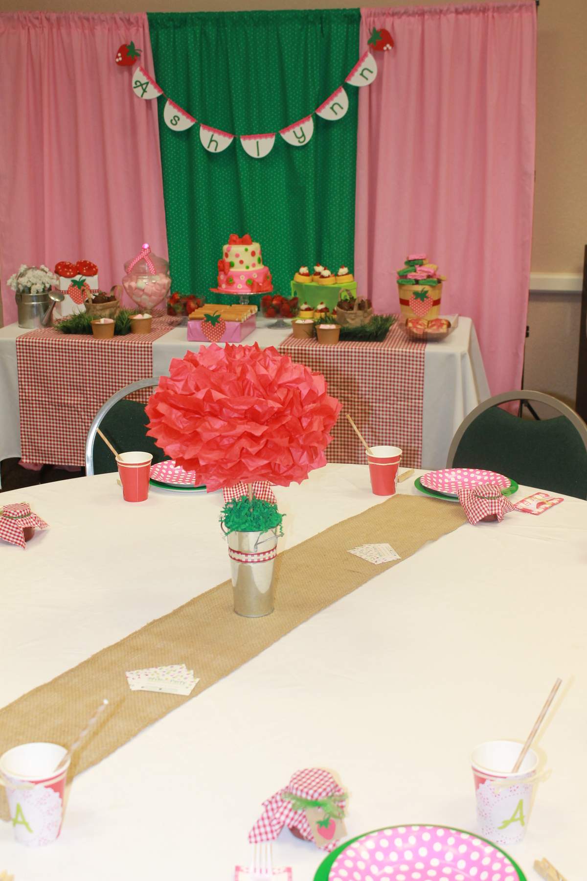 Strawberries Baby Shower Party Ideas | Photo 6 of 21 | Catch My Party