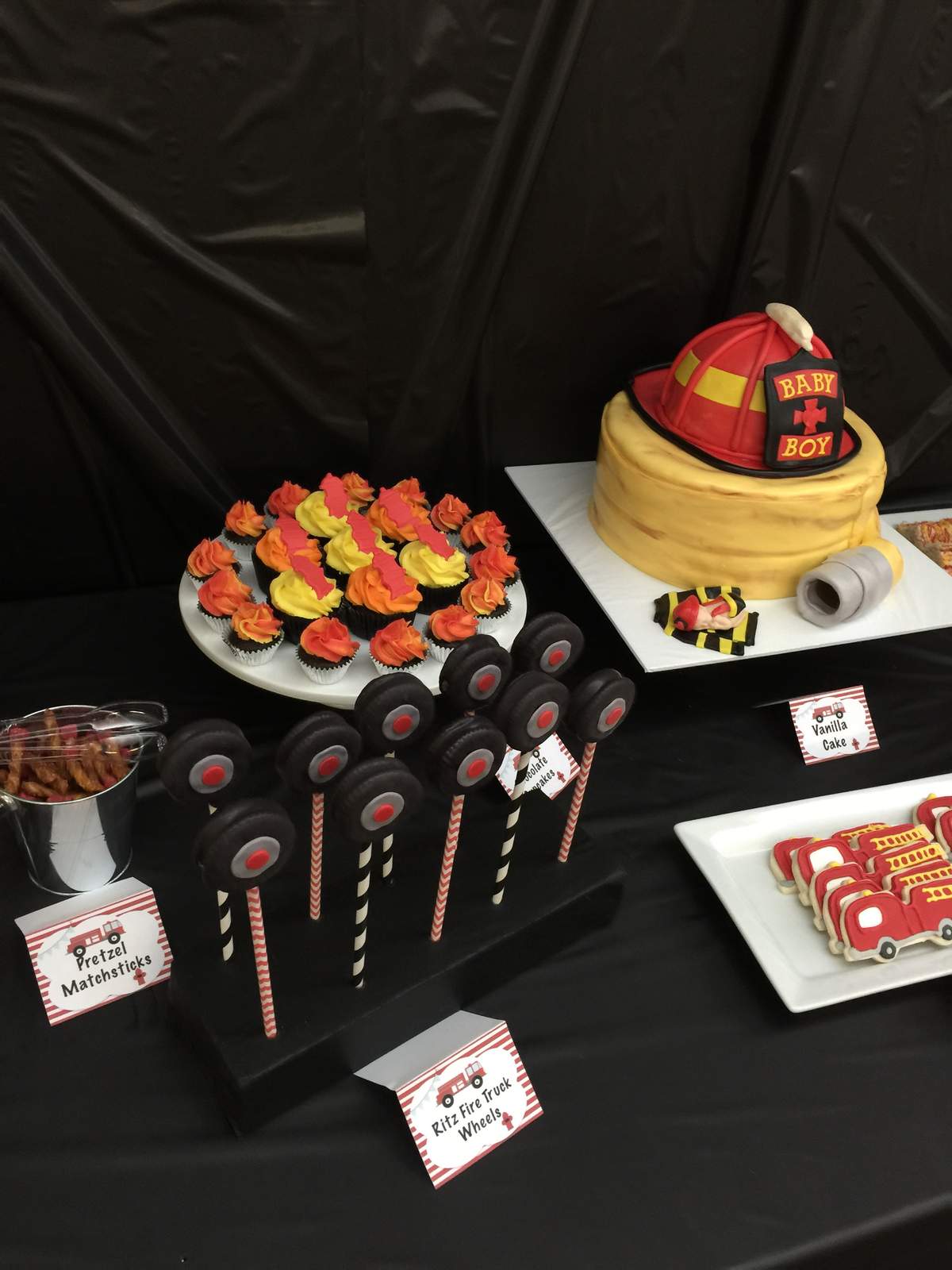 Fire Truck / Firefighter Baby Shower Party Ideas | Photo 1 of 13 ...