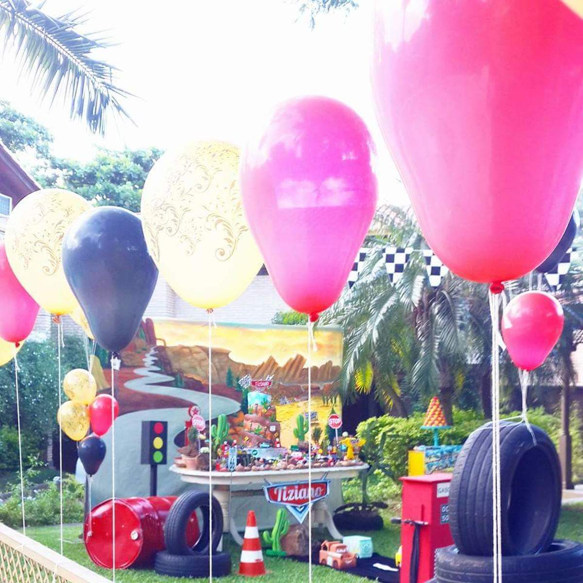 cars party Birthday Party Ideas | Photo 21 of 28 | Catch My Party