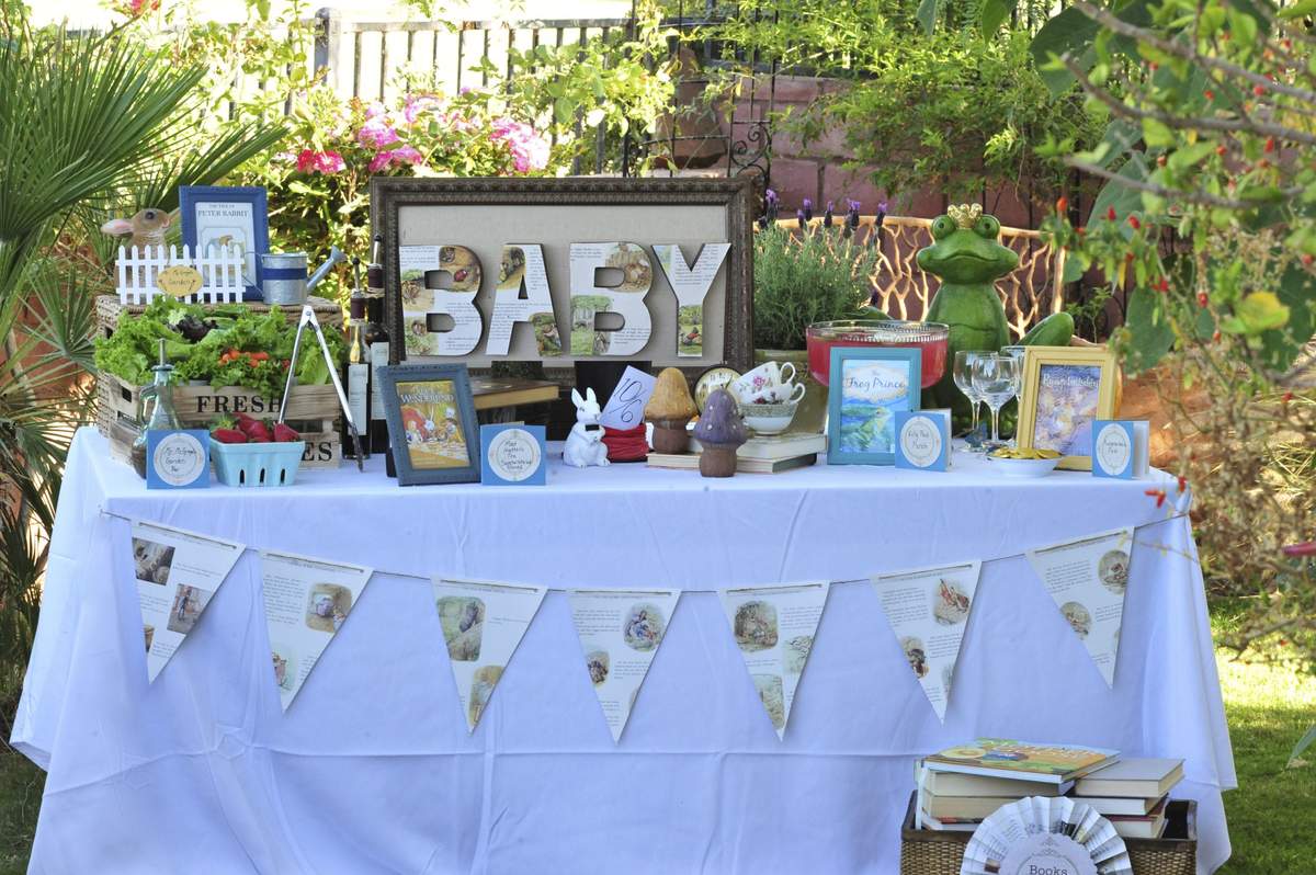 Build A Library Baby Shower Baby Shower Party Ideas | Photo 1 of 20 ...
