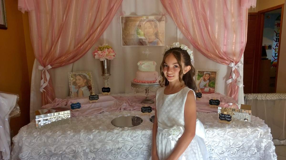 Pink Elegance Communion Party Ideas | Photo 26 of 45 | Catch My Party