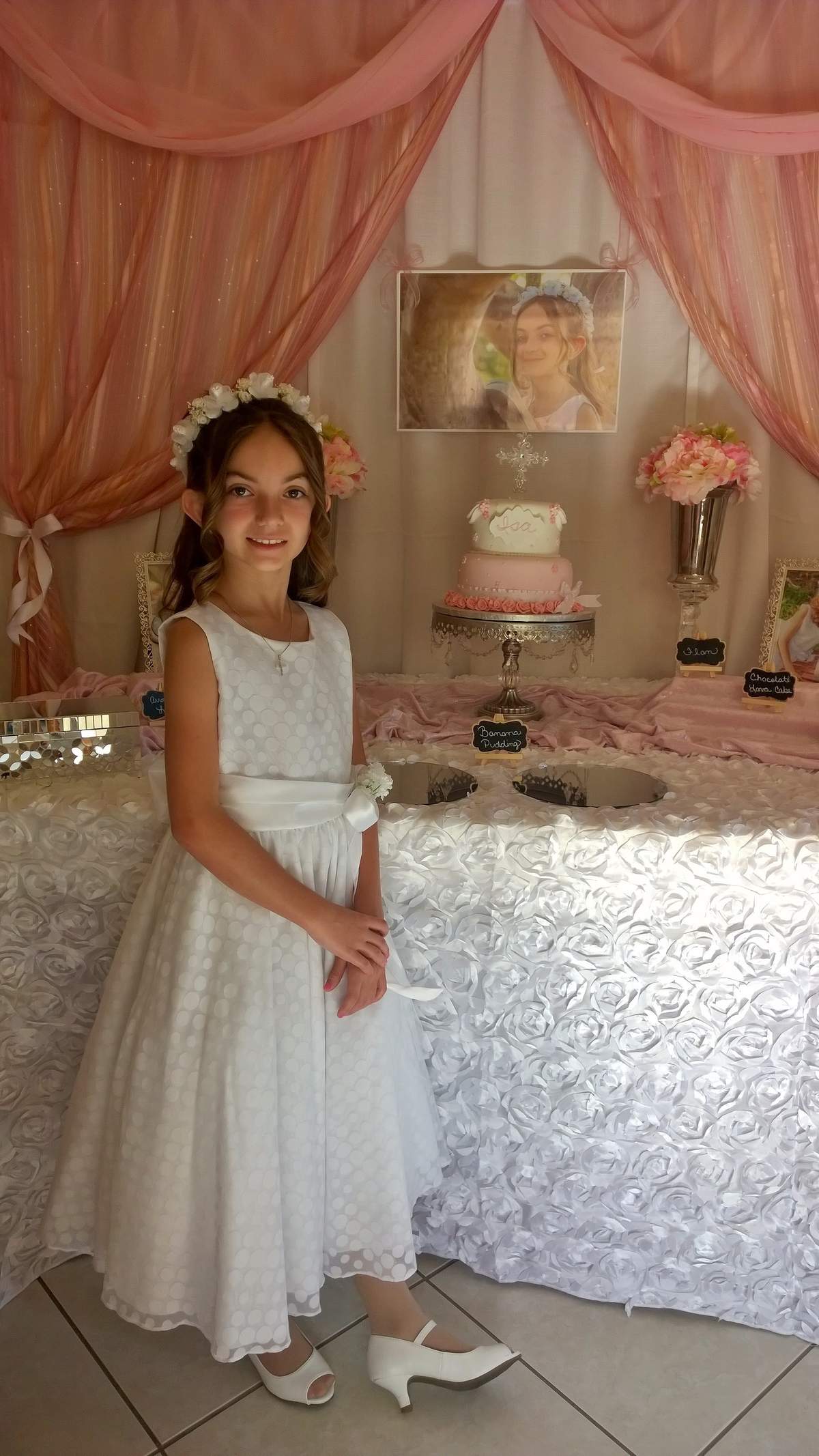 Pink Elegance Communion Party Ideas | Photo 26 of 45 | Catch My Party