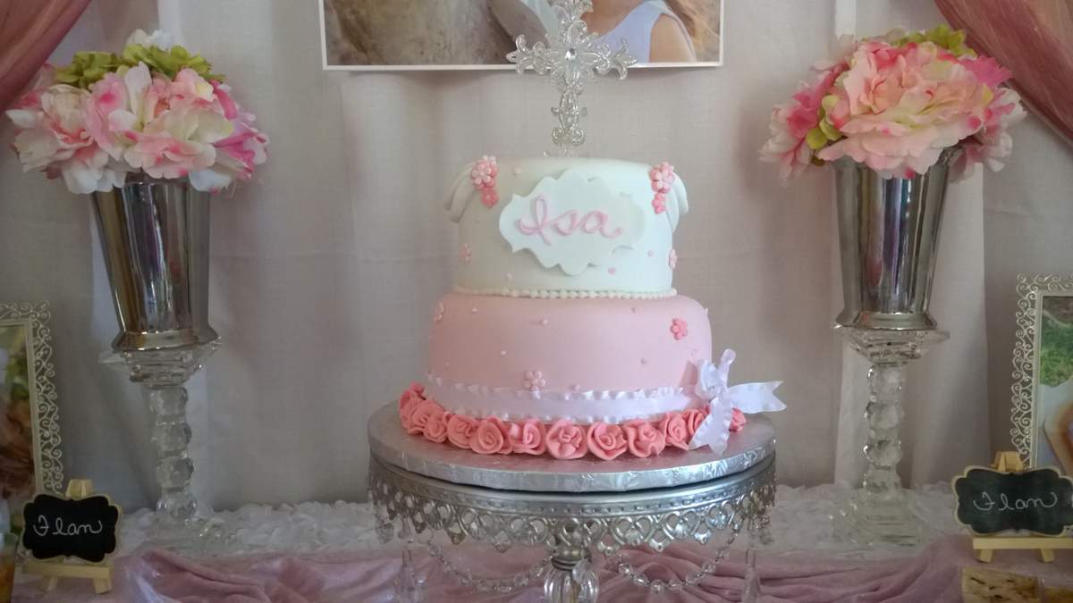 Pink Elegance Communion Party Ideas | Photo 26 of 45 | Catch My Party