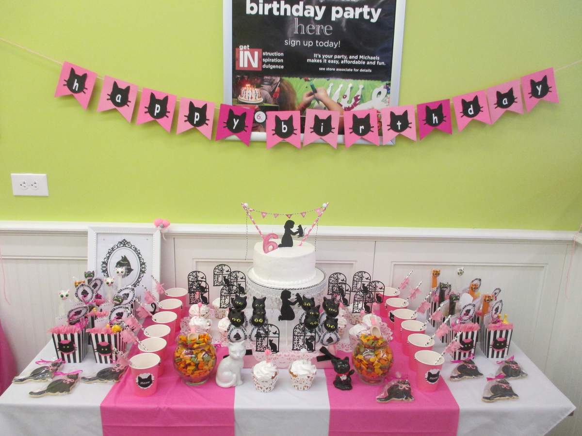 Cat Party Birthday Party Ideas | Photo 5 of 15 | Catch My Party