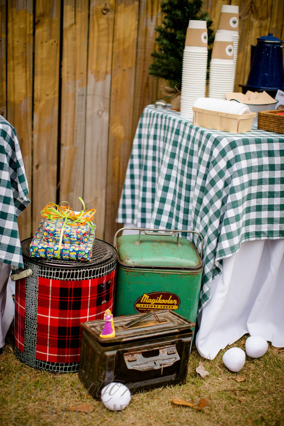 lumberjack snowball fight Birthday Party Ideas | Photo 31 of 57 | Catch ...