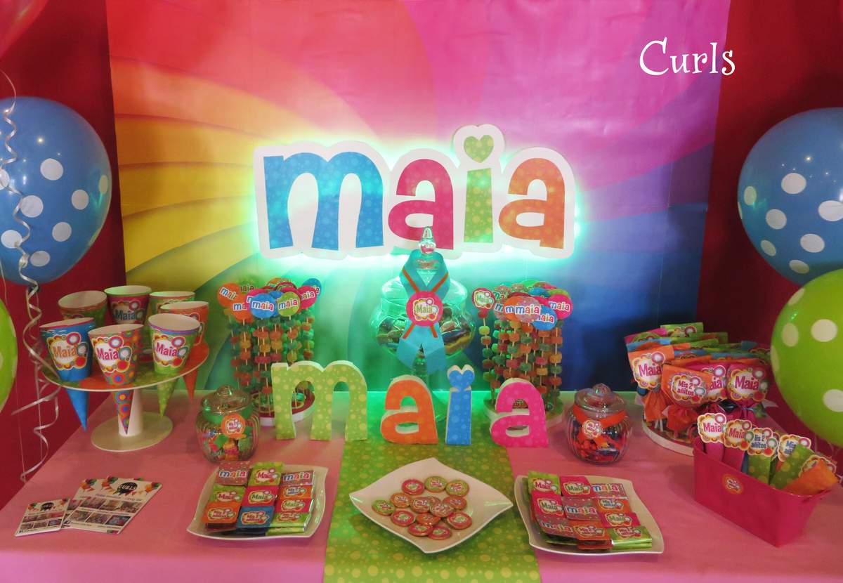 lights and colors Birthday Party Ideas | Photo 2 of 15 | Catch My Party