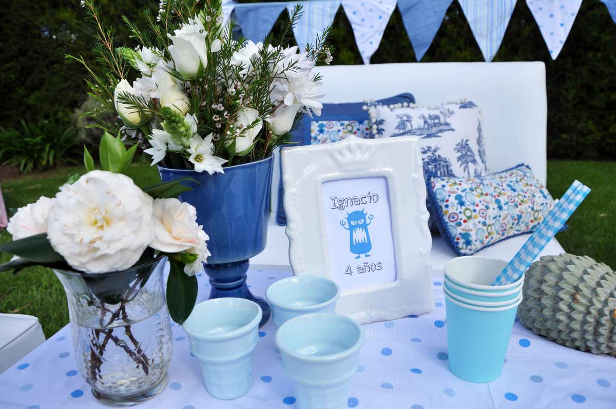 In blue Birthday Party Ideas | Photo 1 of 4 | Catch My Party