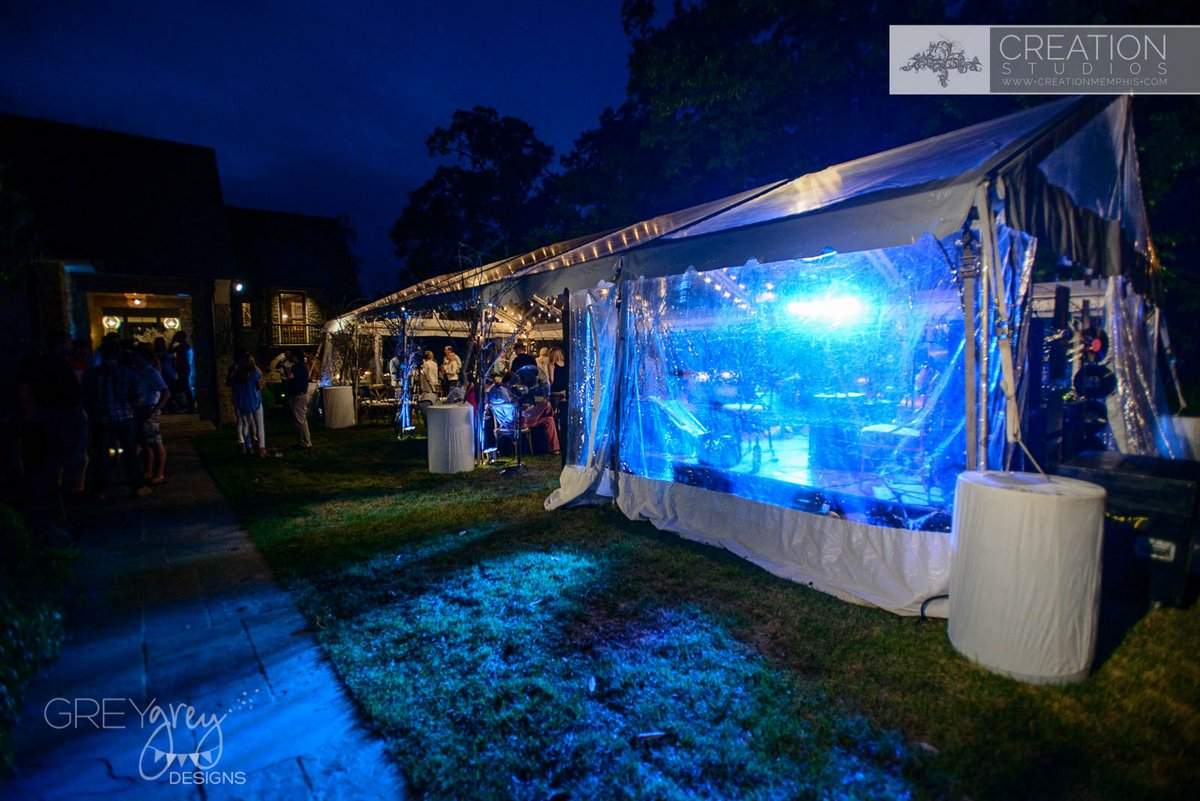 Blues and Music Backyard Concert Party Ideas | Photo 18 of 69 | Catch ...