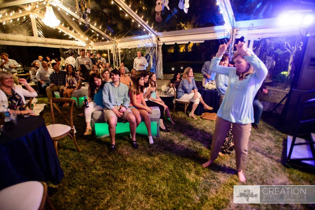 Blues and Music Backyard Concert Party Ideas | Photo 18 of 69 | Catch ...