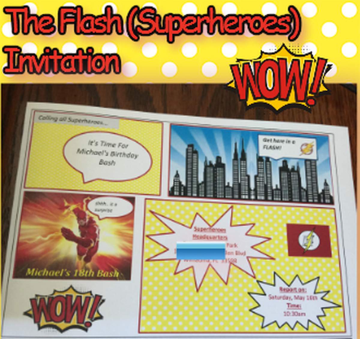The Flash - Superhero Birthday Party Ideas | Photo 1 of 8 | Catch My Party