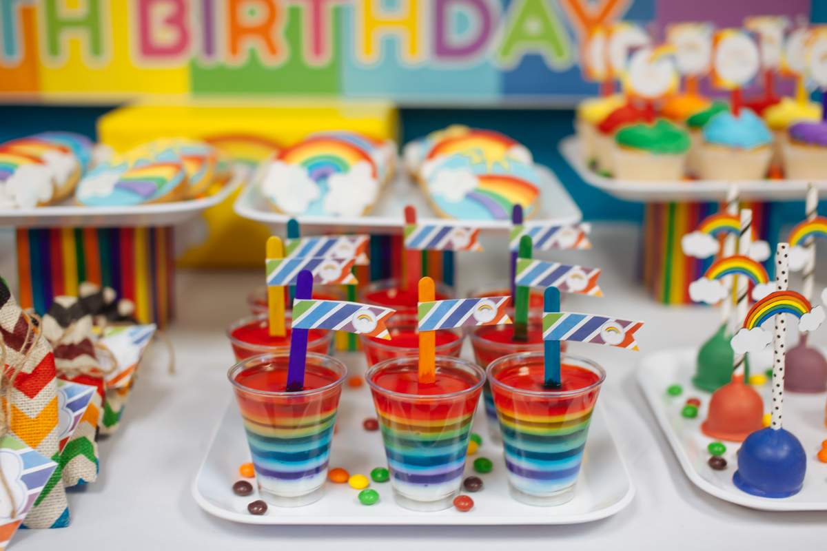Rainbow Birthday Party Ideas | Photo 5 of 18 | Catch My Party