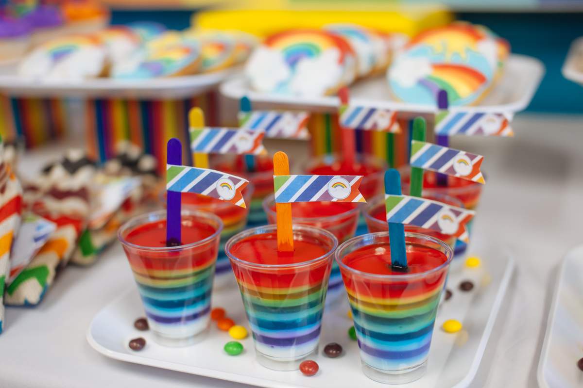 Rainbow Birthday Party Ideas | Photo 8 of 18 | Catch My Party