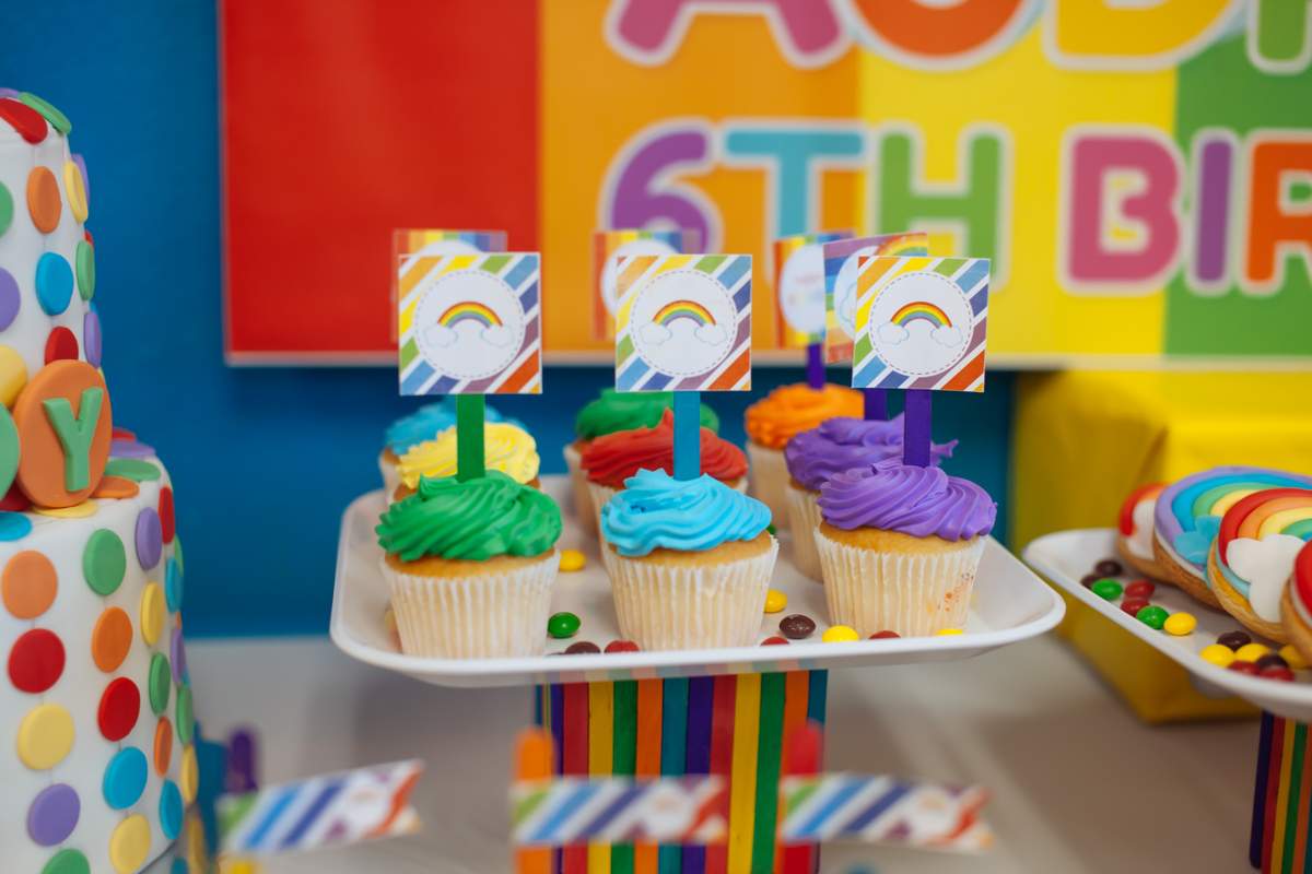 Rainbow Birthday Party Ideas | Photo 2 of 18 | Catch My Party