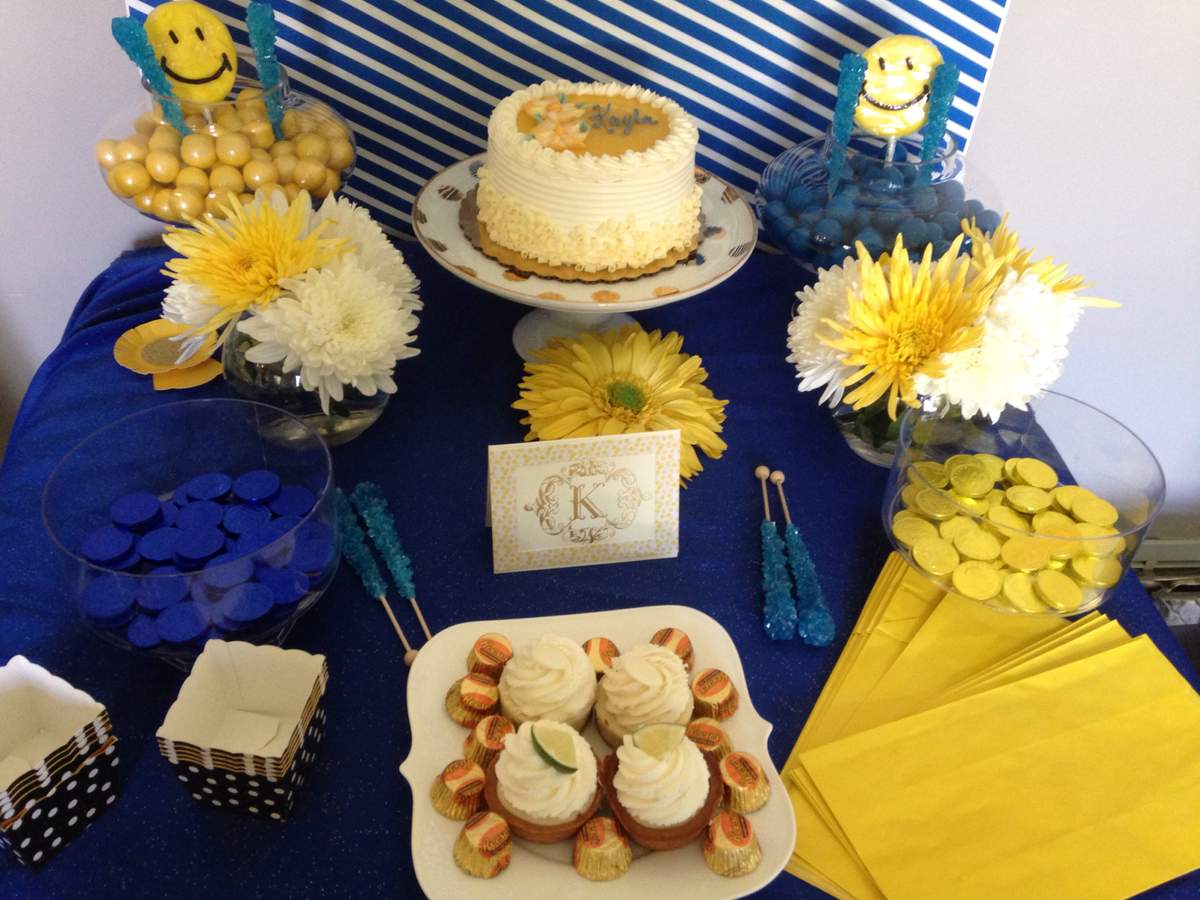 Blue and Yellow Graduation/End of School Party Ideas | Photo 1 of 9 ...