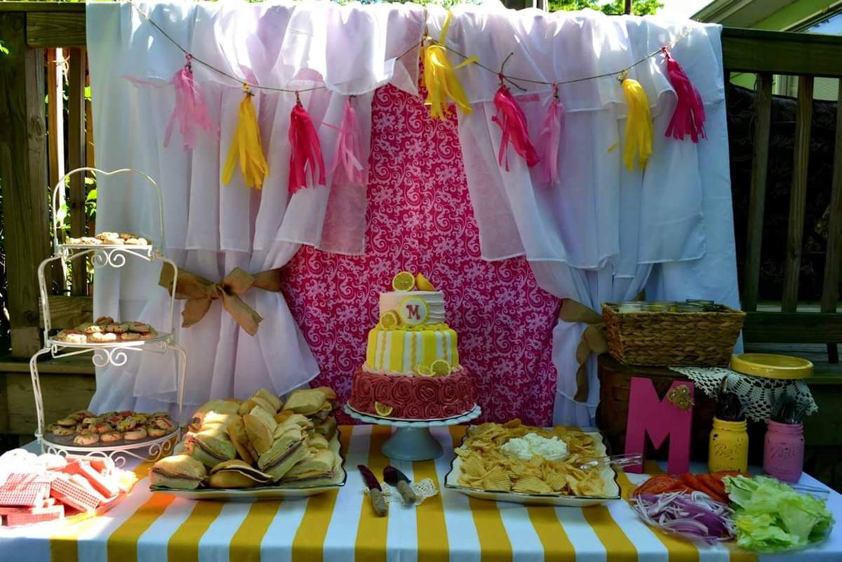 Pink Lemonade Birthday Party Ideas | Photo 13 of 26 | Catch My Party