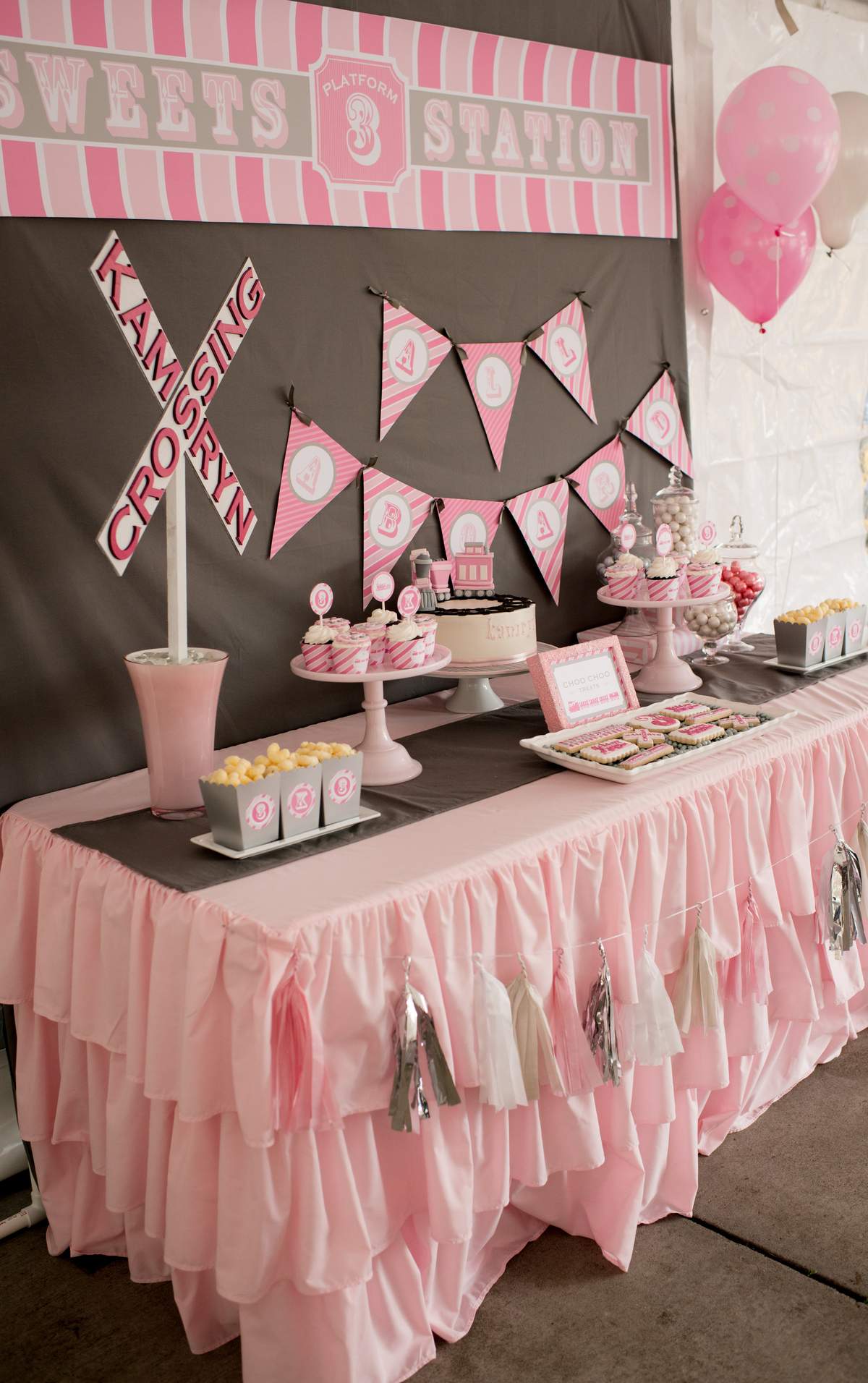 Girl Train Party Birthday Party Ideas | Photo 1 of 94 | Catch My Party