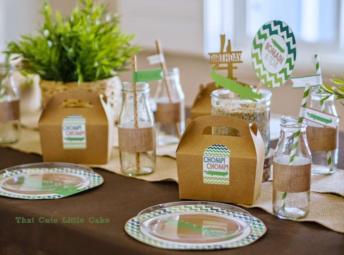 Crocodile, Alligator Birthday Party Ideas | Photo 1 of 11 | Catch My Party