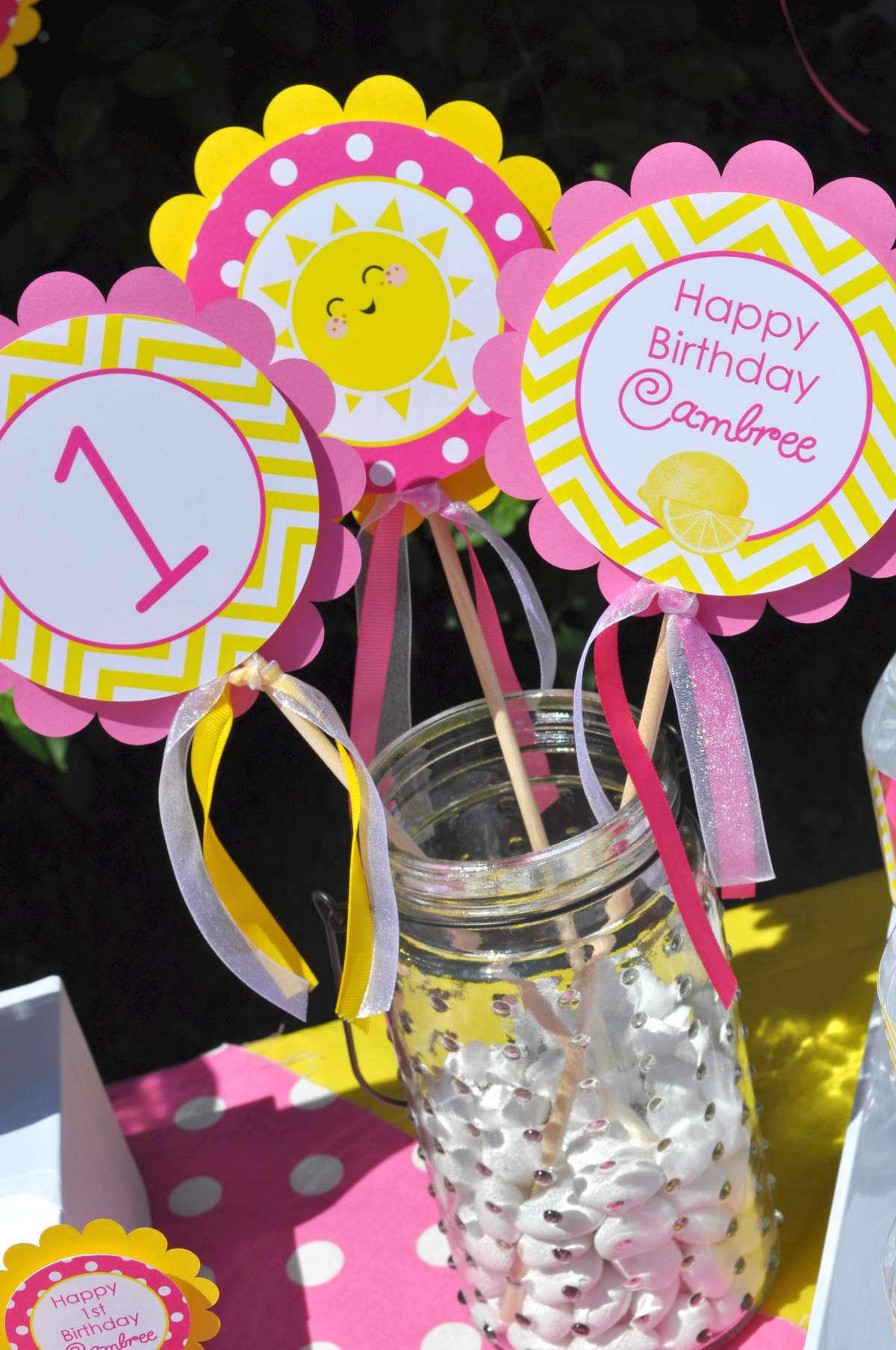 Lemonade and Sunshine Birthday Party Ideas | Photo 1 of 19 | Catch My Party
