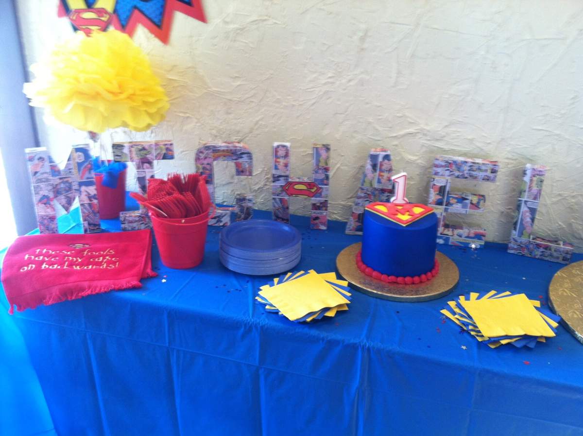 Superman Birthday Party Ideas | Photo 4 of 16 | Catch My Party