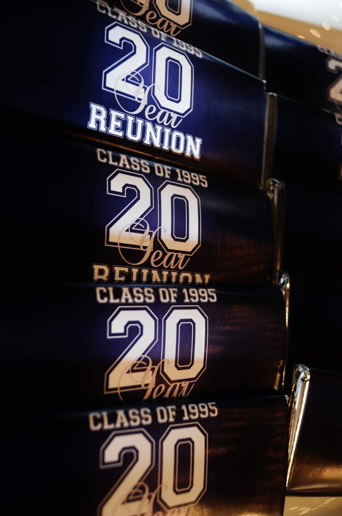 Rustic, blue and white Class Reunion Party Ideas | Photo 8 of 25 ...