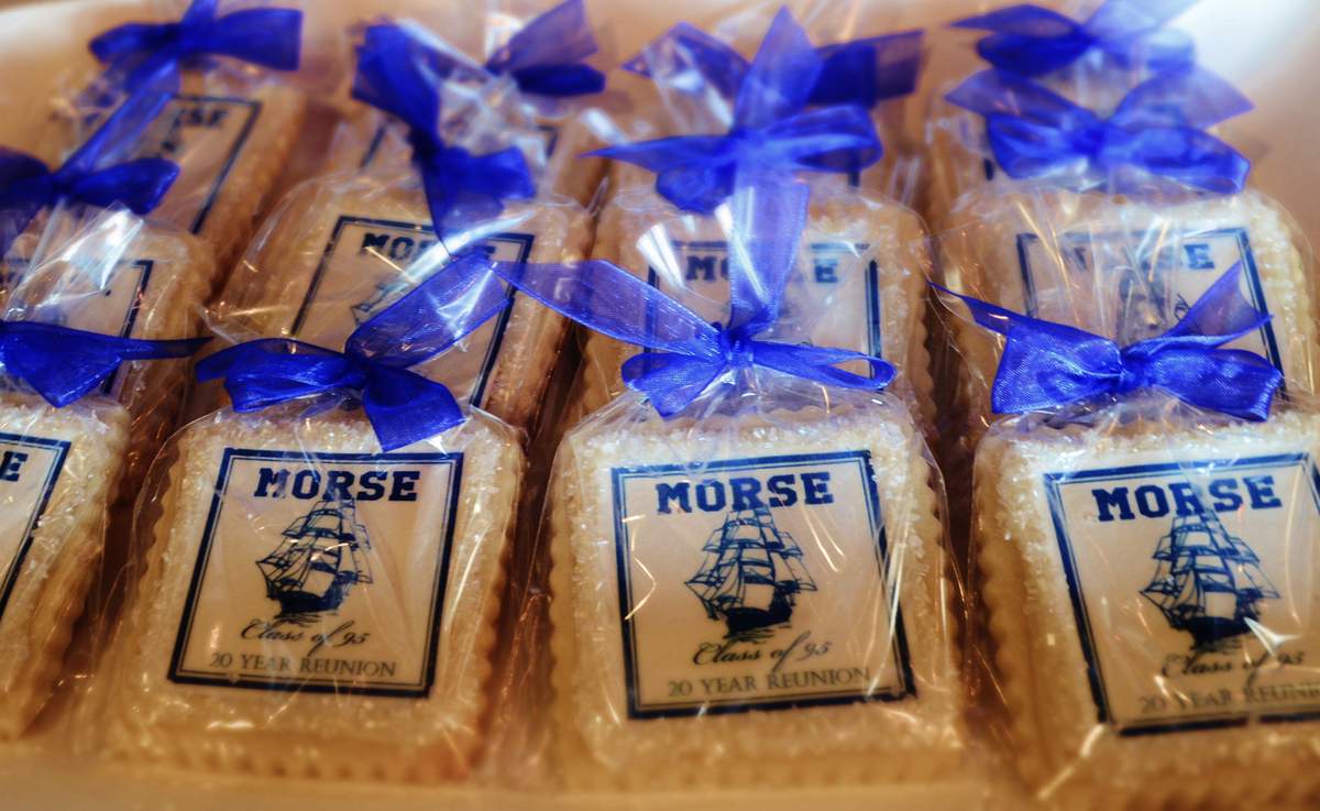 Rustic, blue and white Class Reunion Party Ideas | Photo 8 of 25 ...