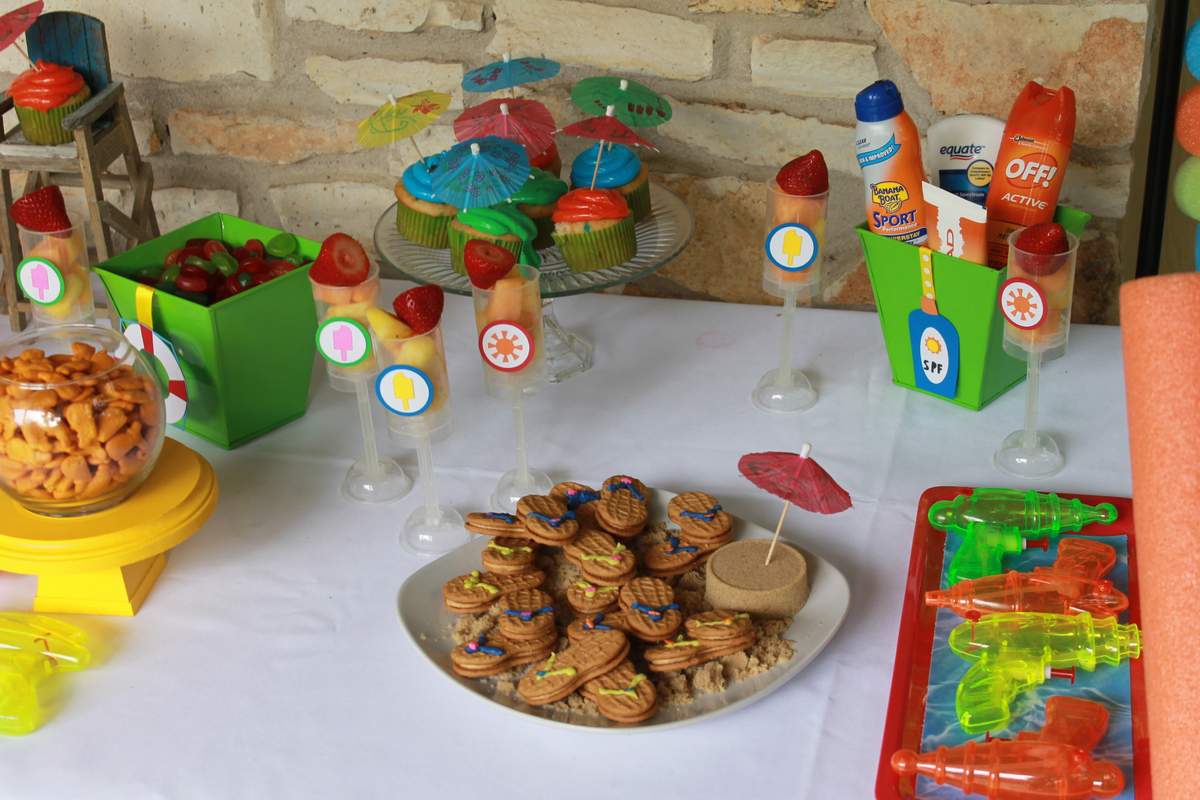 Pool Birthday Party Ideas | Photo 1 of 36 | Catch My Party