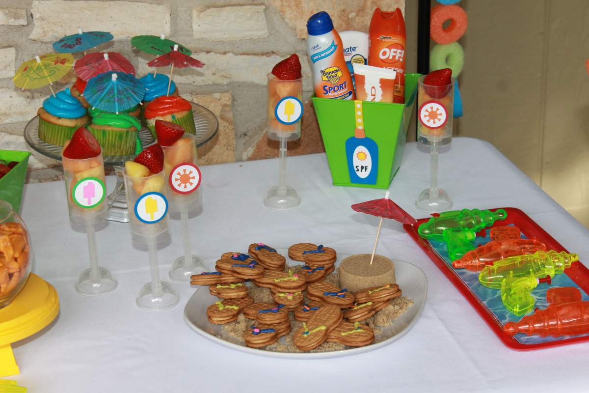 Pool Birthday Party Ideas | Photo 1 of 36 | Catch My Party