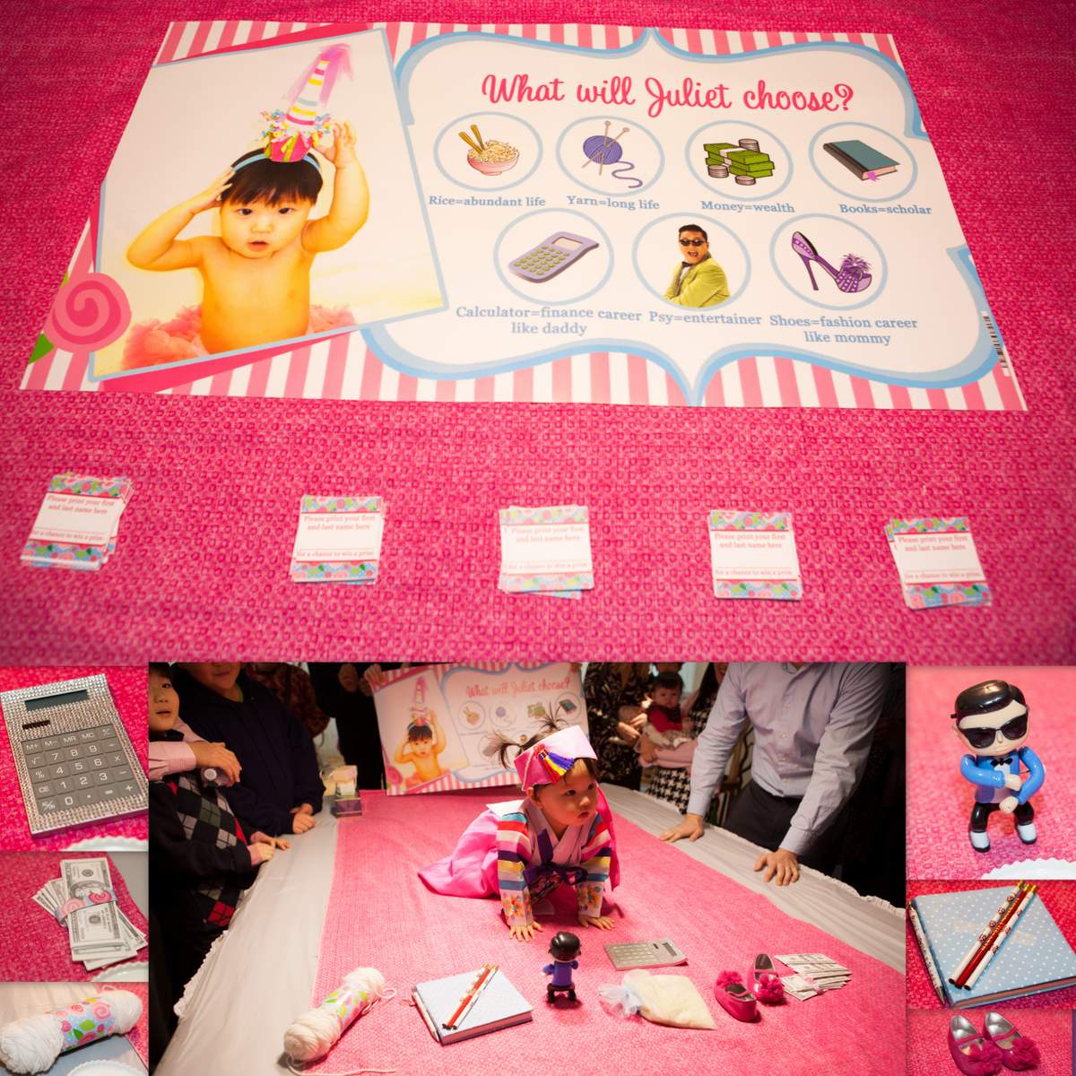 Modern (Korean) Dol First birthday Birthday Party Ideas | Photo 4 of 17 ...