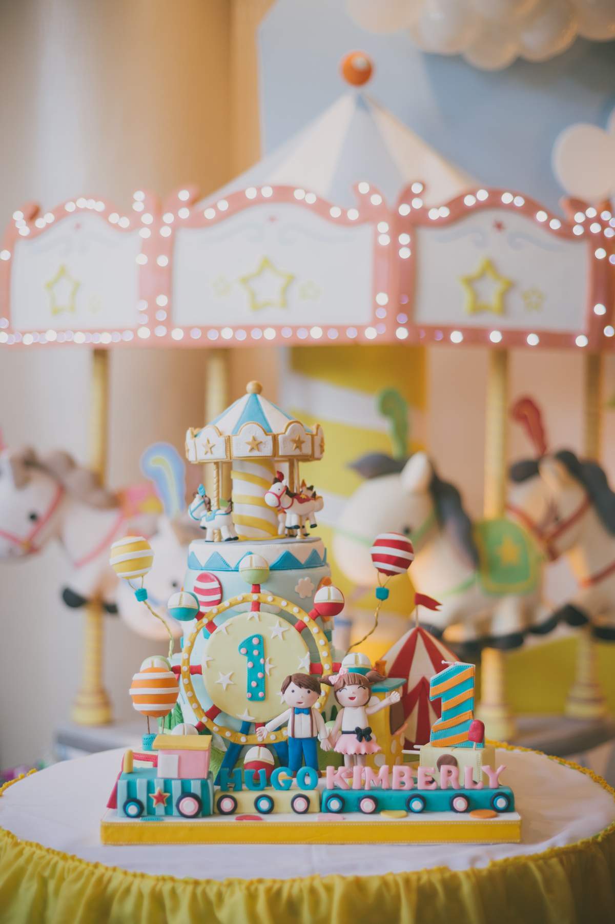 carousel and amusement park Birthday Party Ideas | Photo 1 of 42 ...