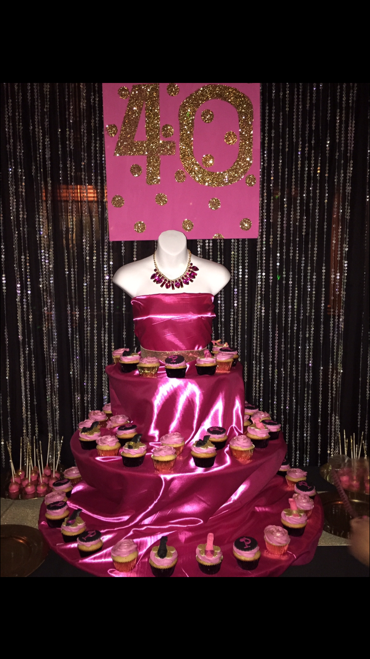Pink and Gold 40th Birthday Party Ideas | Photo 1 of 12 | Catch My Party