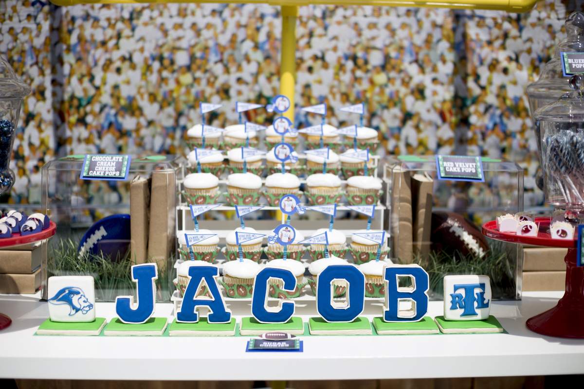 Football Graduation/End of School Party Ideas | Photo 30 of 40 | Catch ...