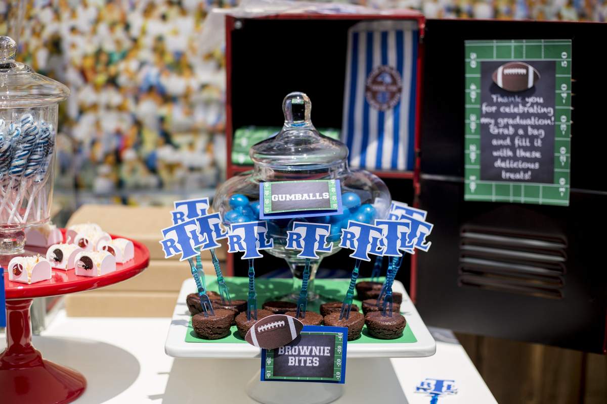 Football Graduation/End of School Party Ideas | Photo 9 of 40 | Catch ...