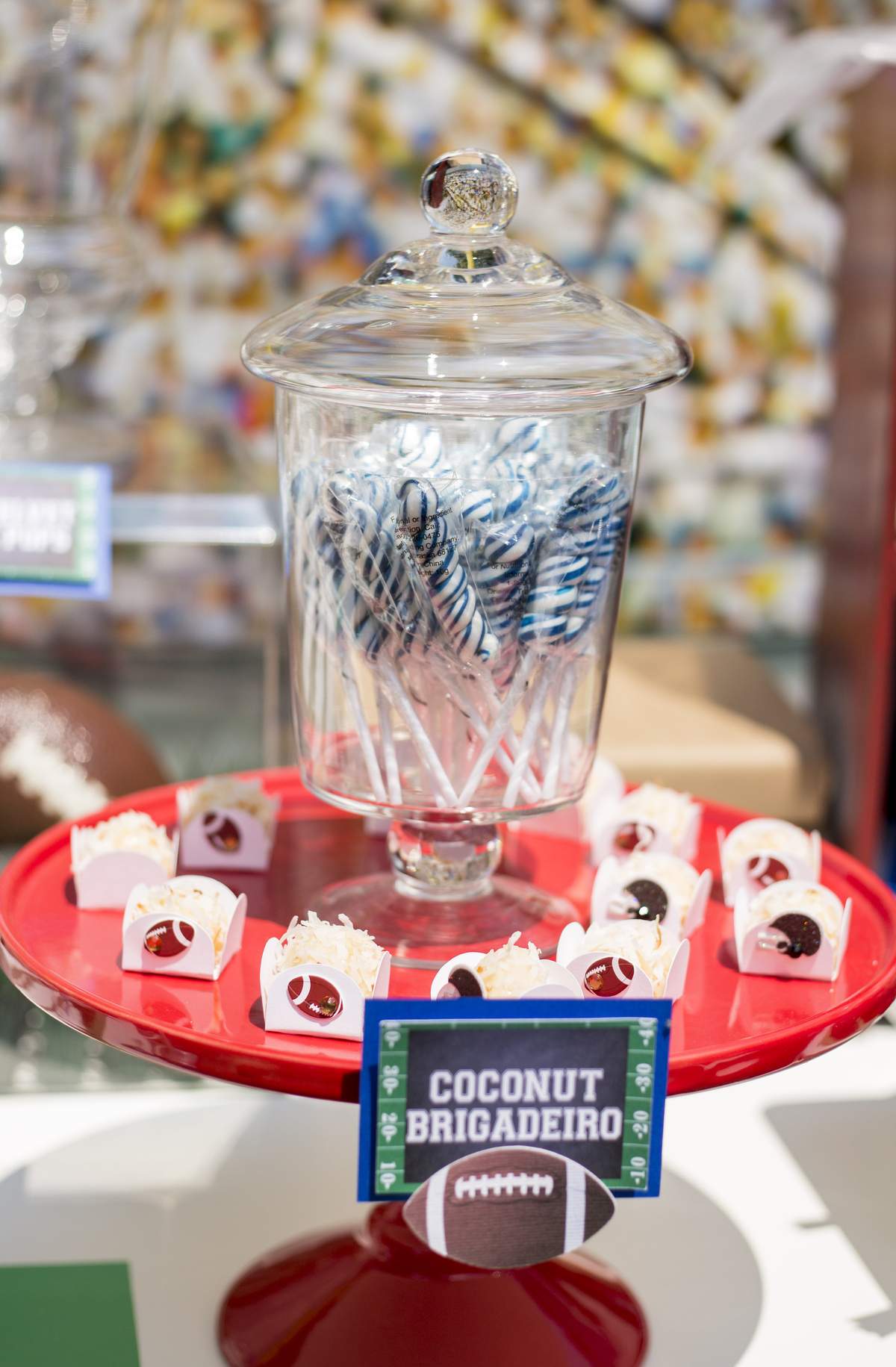 Football Graduation/End of School Party Ideas | Photo 9 of 40 | Catch ...