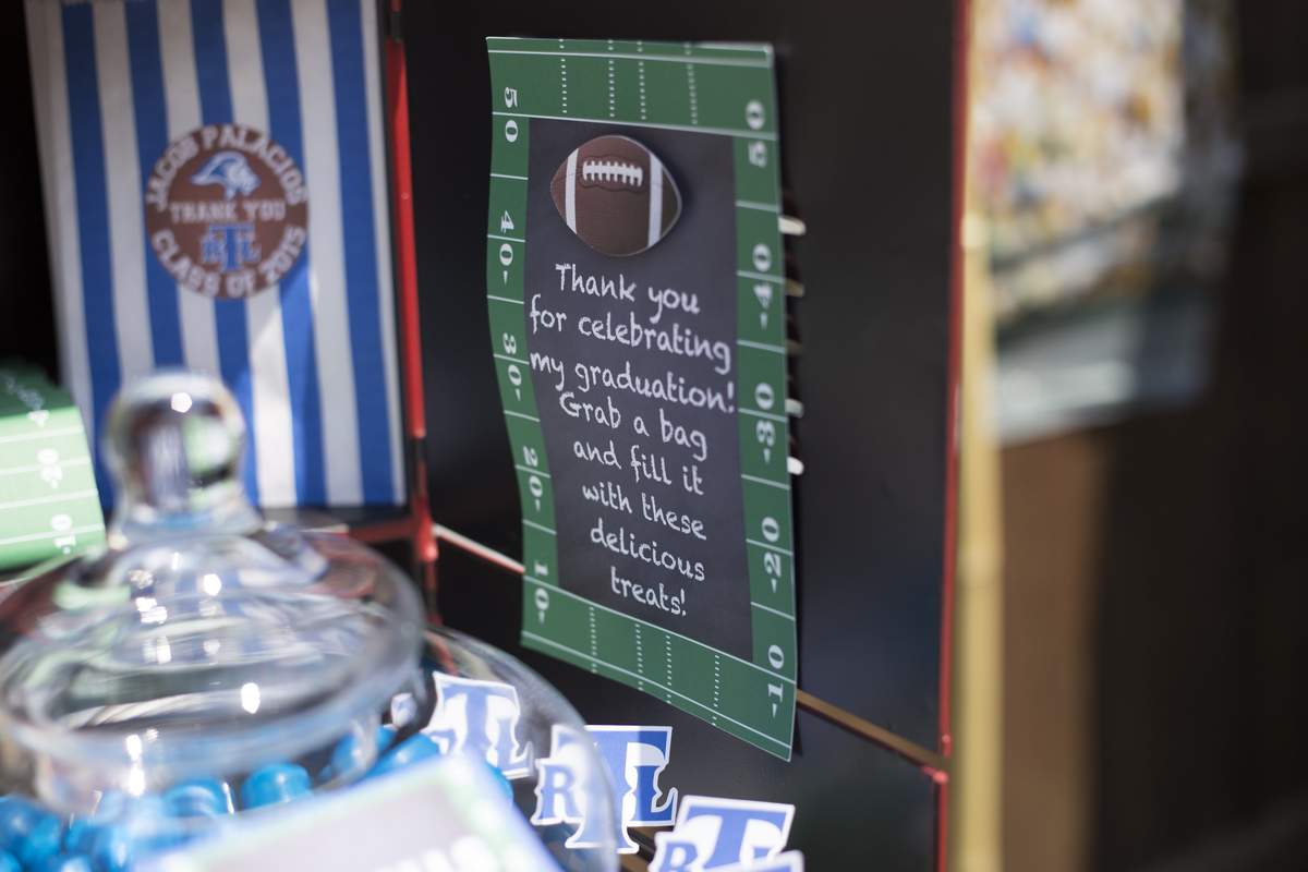 Football Graduation/End of School Party Ideas | Photo 30 of 40 | Catch ...