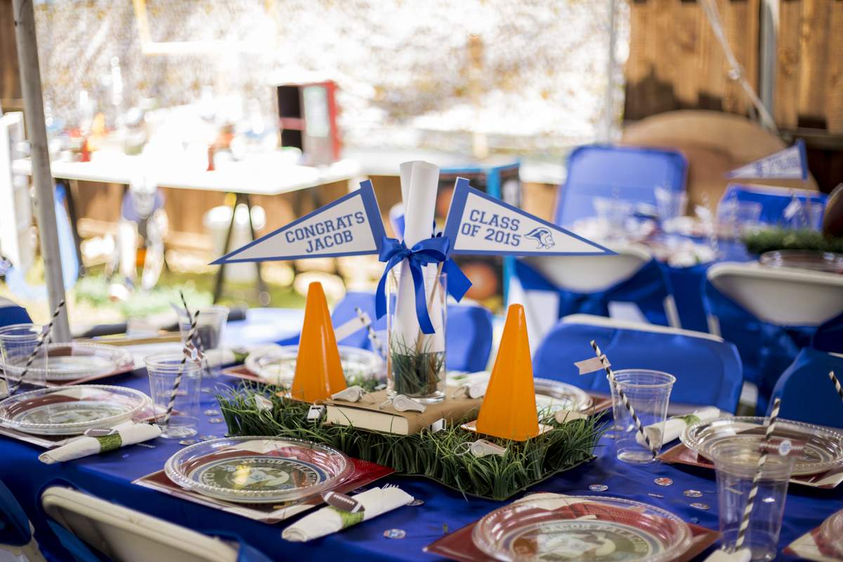 Football Graduation/End of School Party Ideas | Photo 30 of 40 | Catch ...