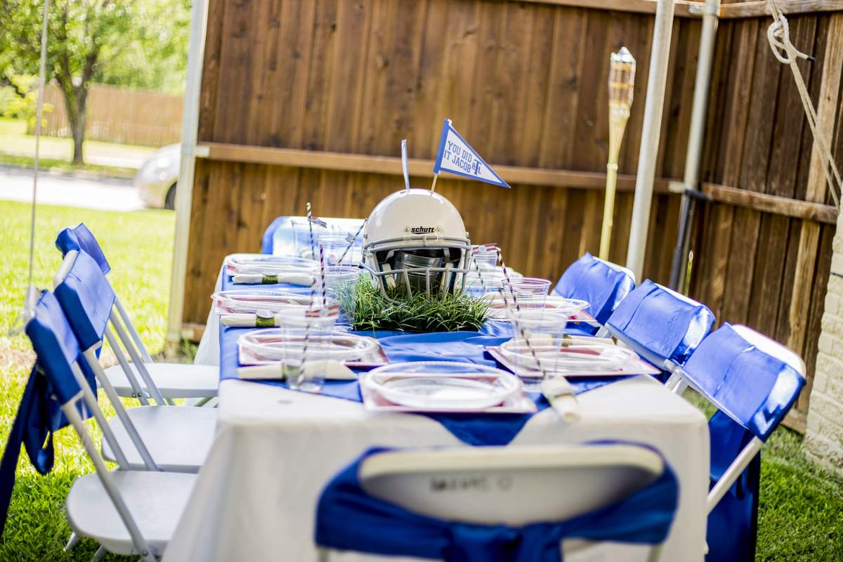 Football Graduation/End of School Party Ideas | Photo 30 of 40 | Catch ...