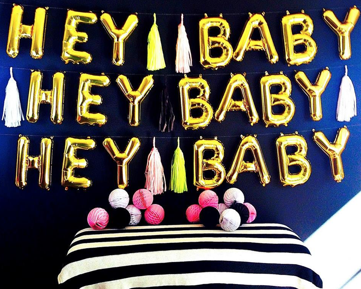 Hey Baby! Baby shower for a little girl. Baby Shower Party Ideas ...