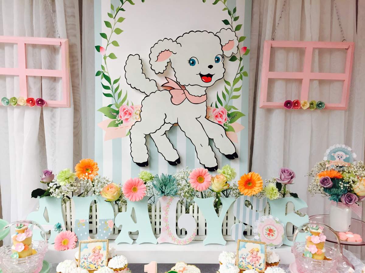 Mary had a little lamb Birthday Party Ideas | Photo 1 of 40 | Catch My ...