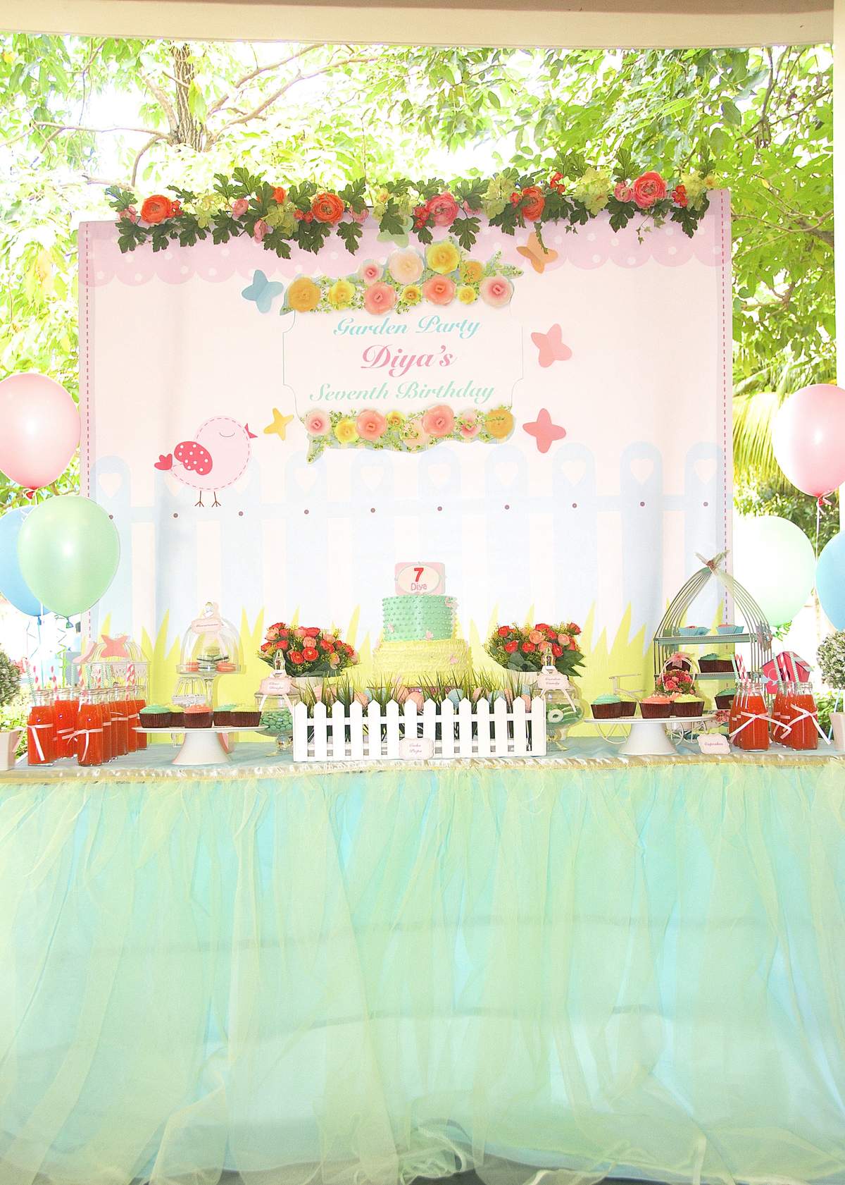 Garden Birthday Party Ideas | Photo 9 of 30 | Catch My Party