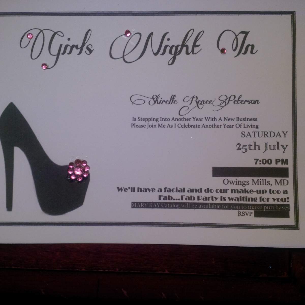 Diva/Glam/Shoe / Birthday "Girls Night In" | Catch My Party