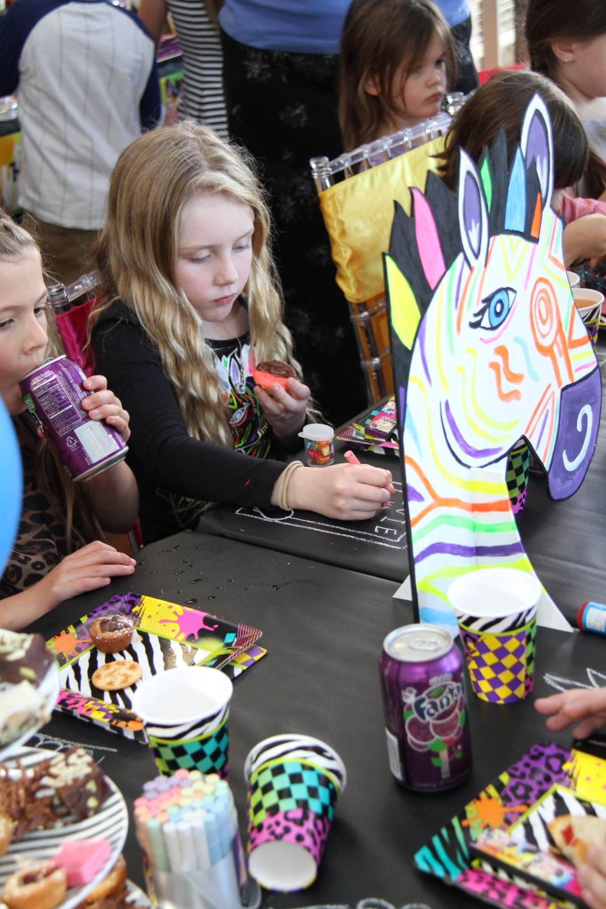 Zebra Art Party Birthday Party Ideas | Photo 77 of 90 | Catch My Party