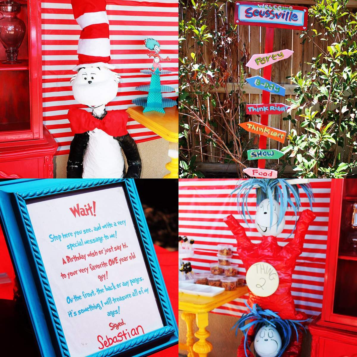 Dr.Seuss Birthday Party Ideas | Photo 2 of 24 | Catch My Party
