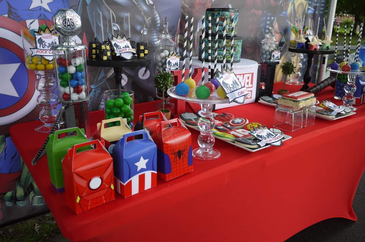 Marvel Comics Birthday Party Ideas | Photo 10 of 13 | Catch My Party