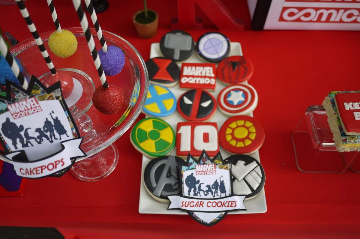 Marvel Comics Birthday Party Ideas | Photo 9 of 13 | Catch My Party