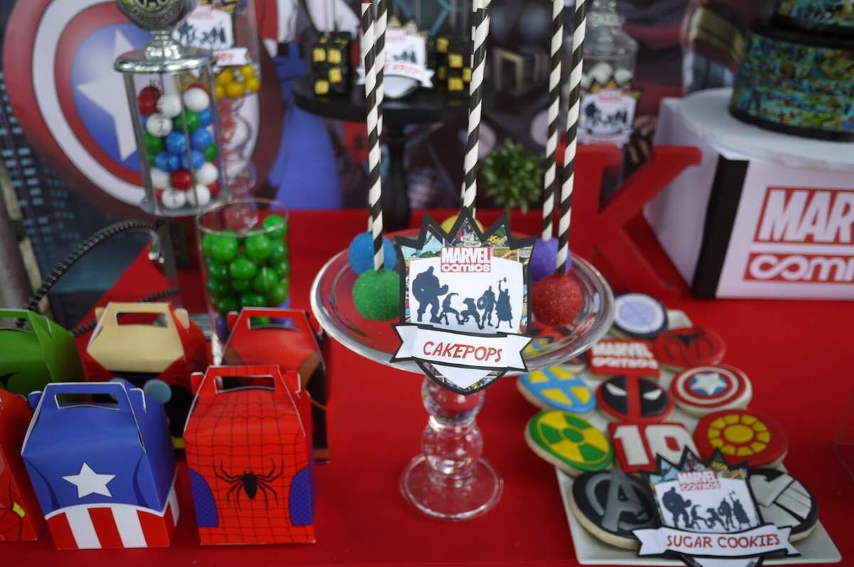 Marvel Comics Birthday Party Ideas | Photo 9 of 13 | Catch My Party