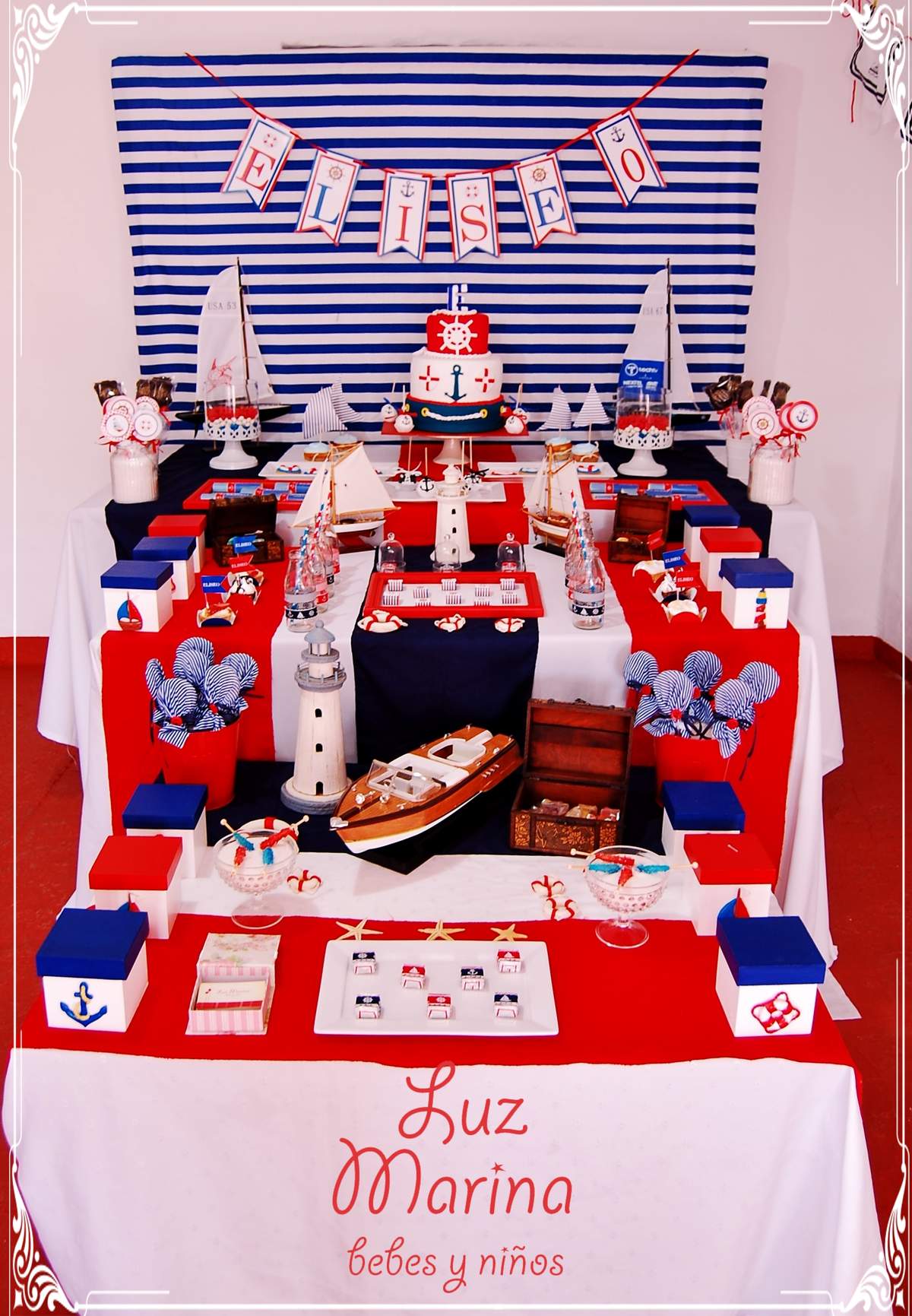 Nautical Birthday Party Ideas | Photo 20 of 29 | Catch My Party