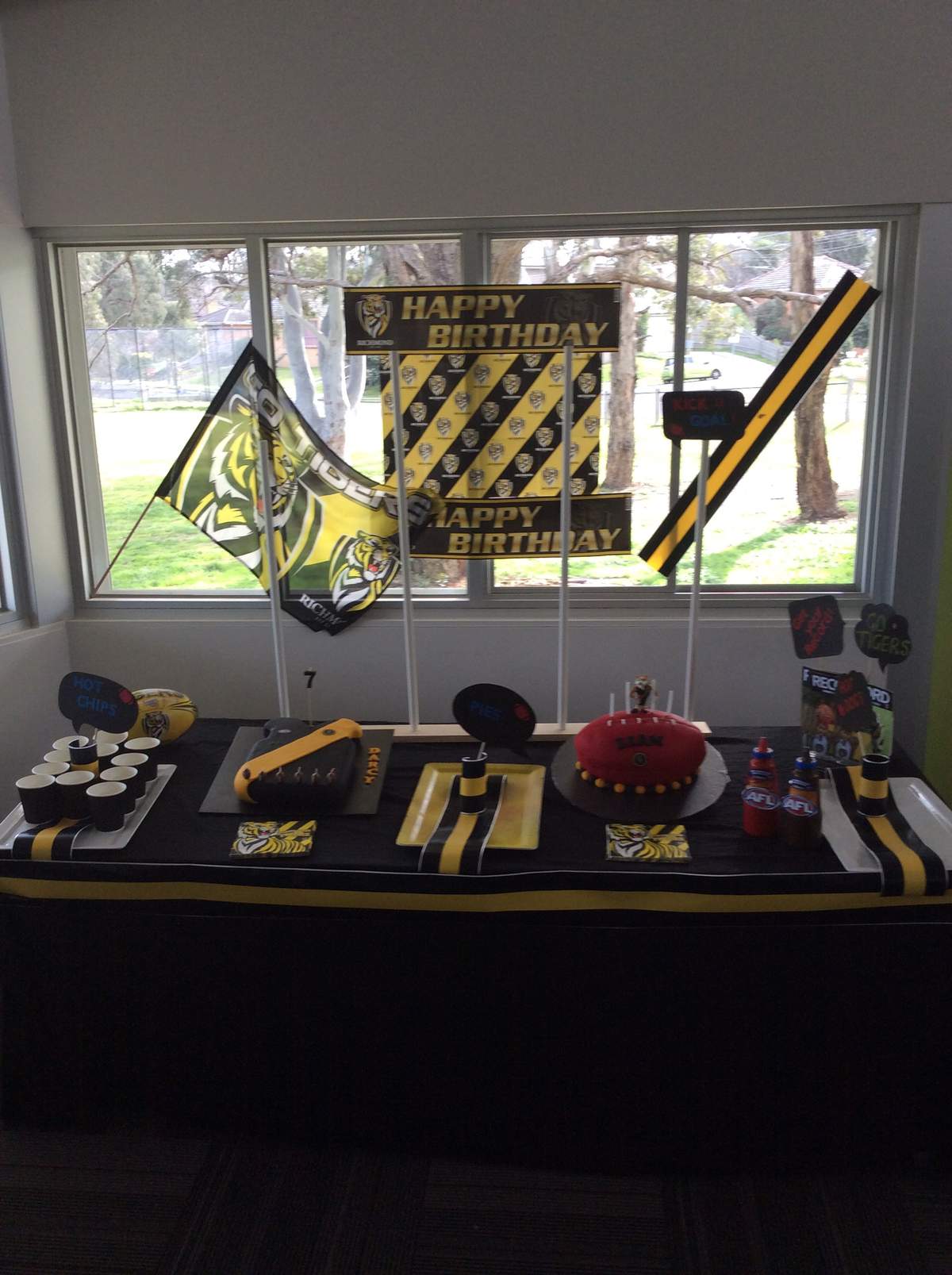 AFL footy Birthday Party Ideas | Photo 1 of 5 | Catch My Party