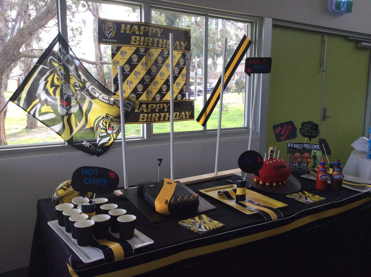 AFL footy Birthday Party Ideas | Photo 1 of 5 | Catch My Party