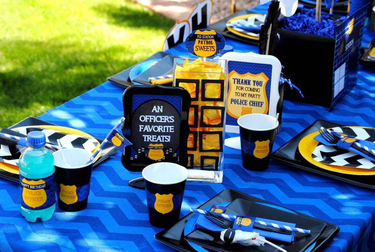 Cop Birthday Party Ideas | Photo 1 of 137 | Catch My Party